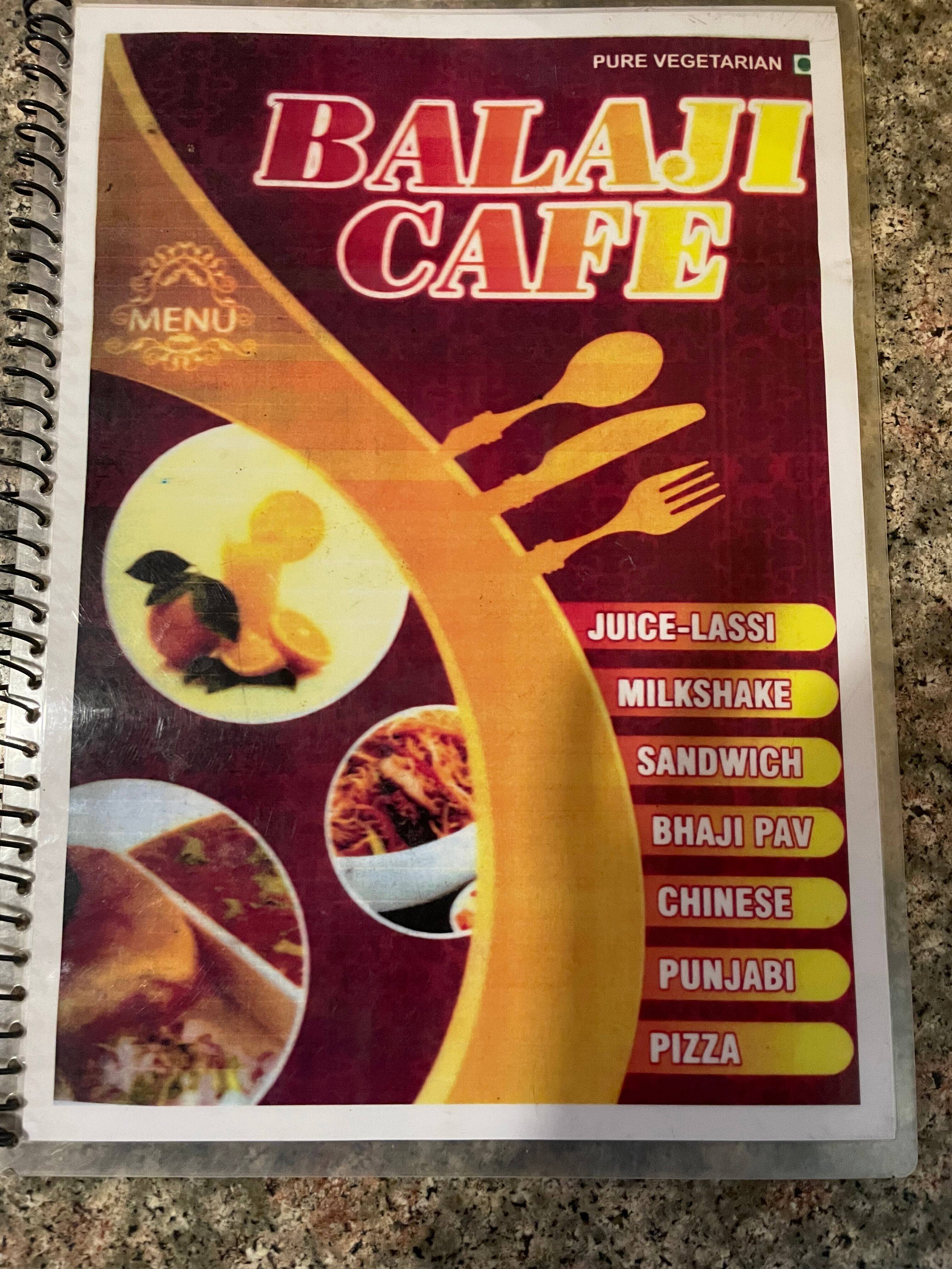Menu at Shree Balaji Restaurant, Ahmedabad, 2H88+5F9
