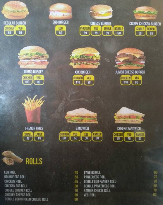 Menu at Cafe 58, Bengaluru, 5