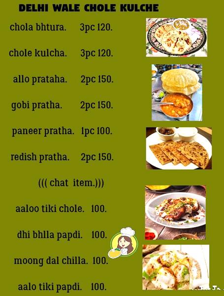 Menu of Prem Paratha, Madhapur, Hyderabad