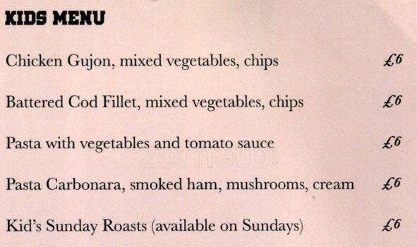 Menu at The Rocket pub & bar, London, 11-13 Churchfield Rd