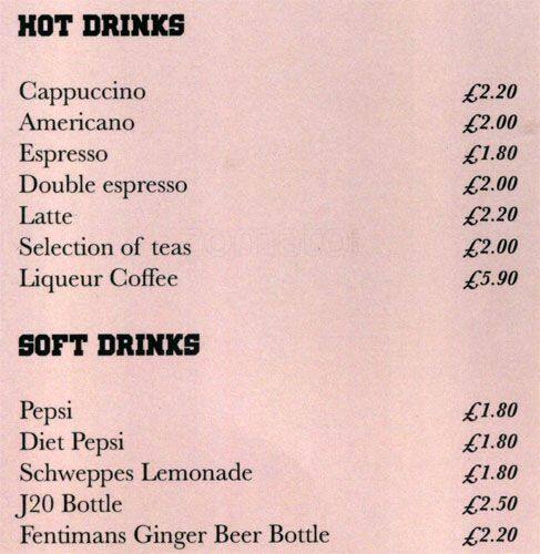 Menu at The Rocket pub & bar, London, 11-13 Churchfield Rd