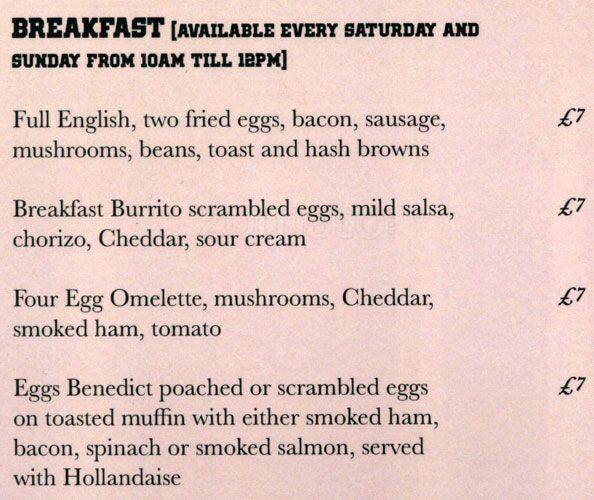 Menu at The Rocket pub & bar, London, 11-13 Churchfield Rd