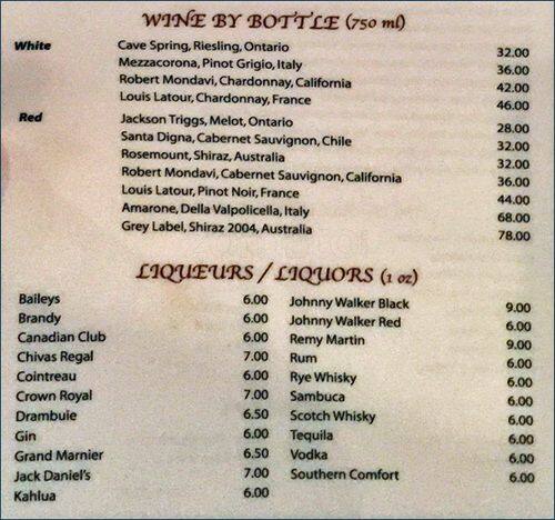 Menu at Iron Chef Japanese Steakhouse, Mississauga