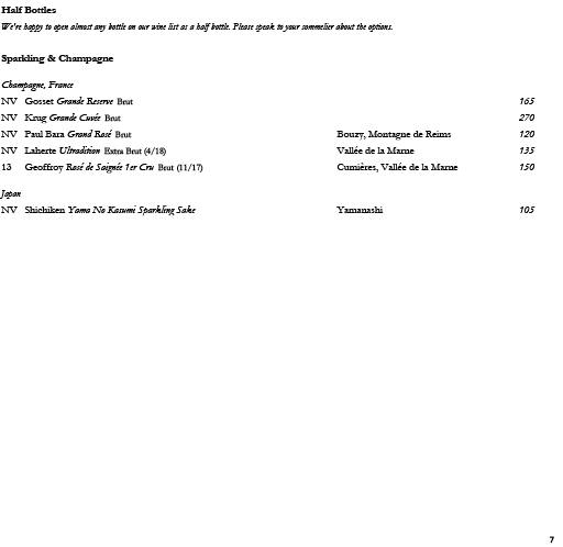 Menu at Attica pub & bar, Ripponlea