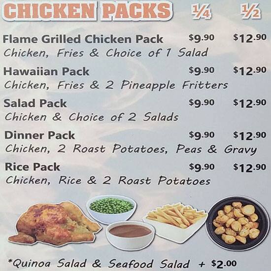 Menu at Taylor Lakes Chicken & Salad House restaurant, Taylors Lakes