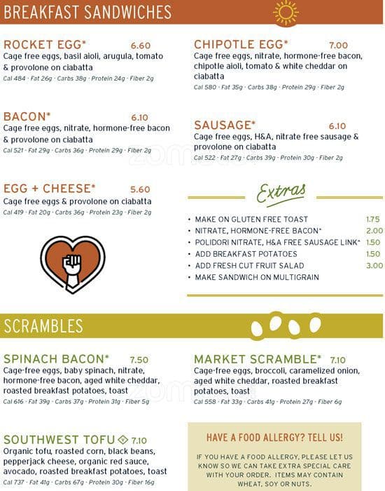 Menu at Modern Market Eatery restaurant, Southlake, E Southlake Blvd ...
