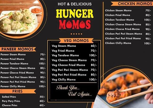 Menu of Hunger Momos, Hinjawadi, Pune