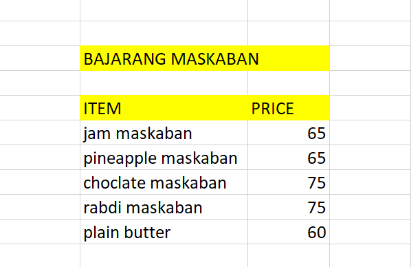 Menu of Bajrang Maskaban, Vastral, Ahmedabad