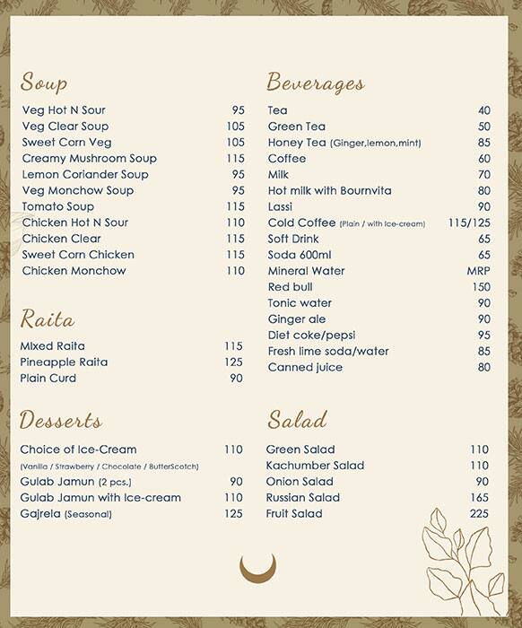 Menu at Food Deck, Dharamshala