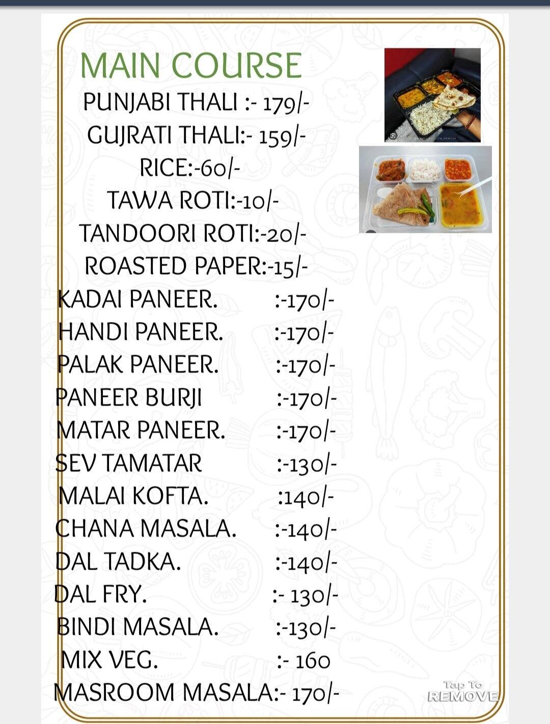 Menu of Mumma's Kitchen, Naroda, Ahmedabad