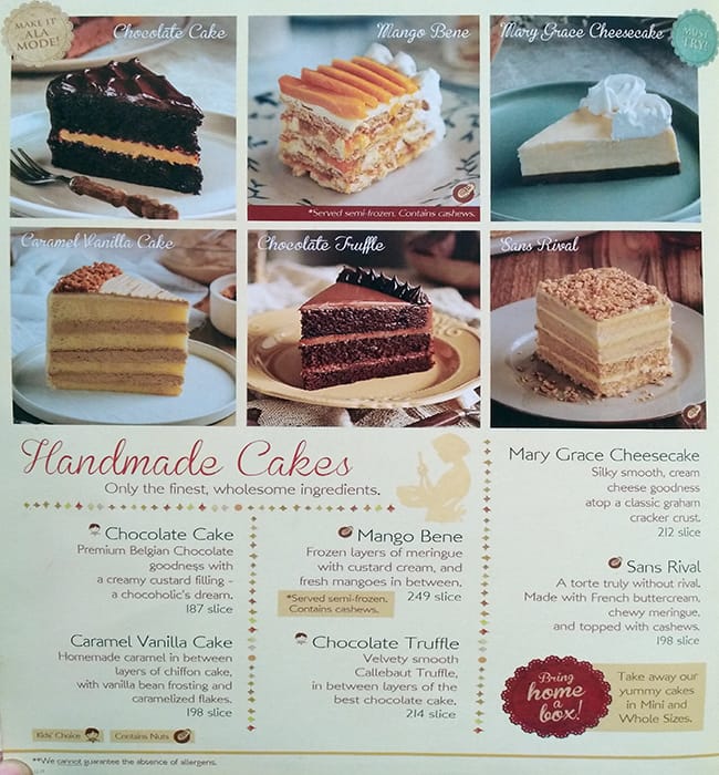 Menu at Mary Grace - SM City BF Parañaque restaurant, Parañaque, SM BF