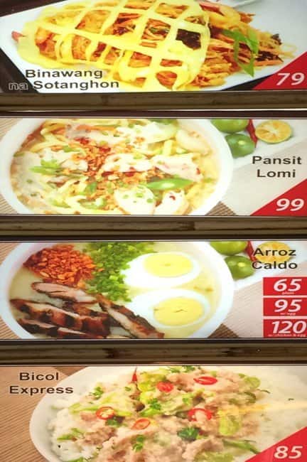 Menu at Isla Kusina restaurant, Quezon City, Eastwood