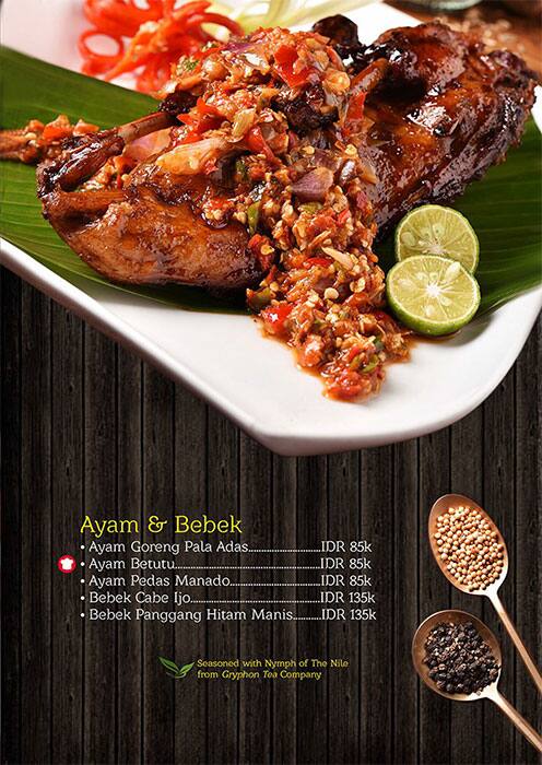 Menu at Pala Adas, Jakarta, Crown Golf Boulevard