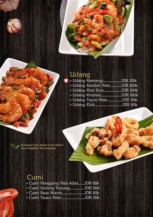 Menu at Pala Adas, Jakarta, Crown Golf Boulevard