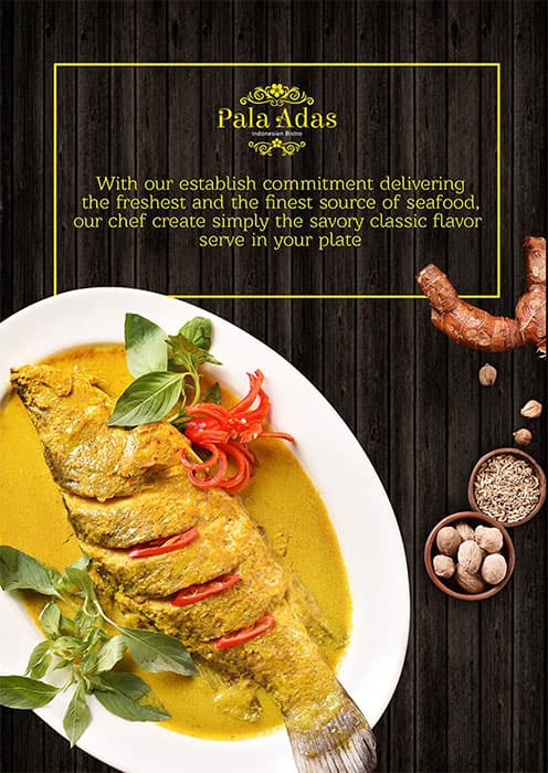 Menu at Pala Adas, Jakarta, Crown Golf Boulevard