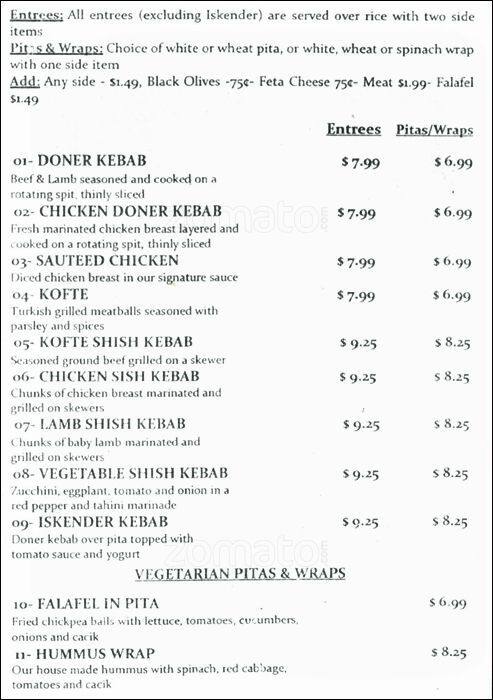 Menu at Metropolitan Cafe & Catering, Charlotte, 138 Brevard Court