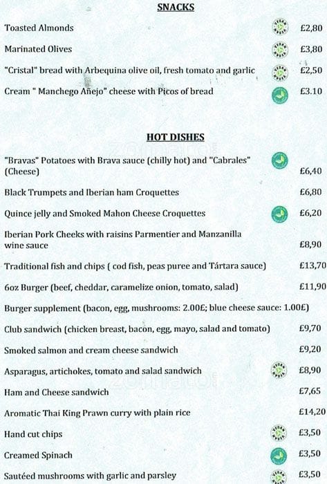 Menu At Sky Bar Waterloo H10 London menu-at-sky-bar-waterloo-h10-london