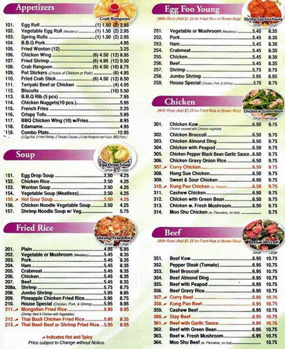 Yee S Garden Chinese Food Peterborough Menu | Fasci Garden