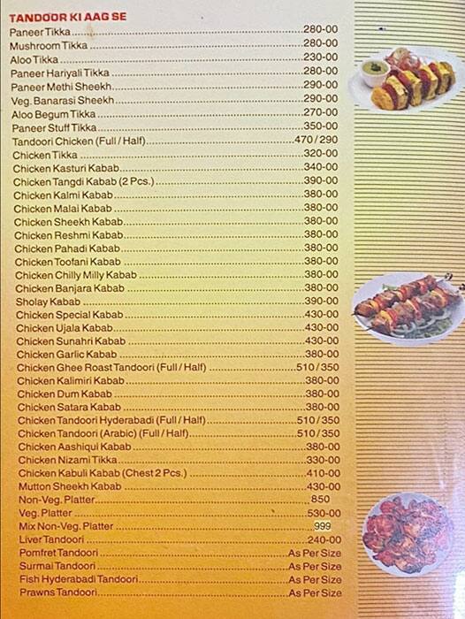 Menu of Sai Sagar Family Restaurant & Bar, Kalwa, Thane