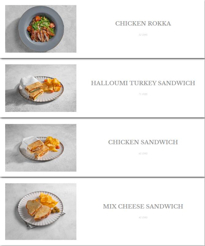 Menu of D'lish, Al Quoz, Dubai