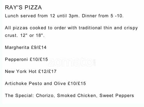 Menu at Pelt Trader pub & bar, London