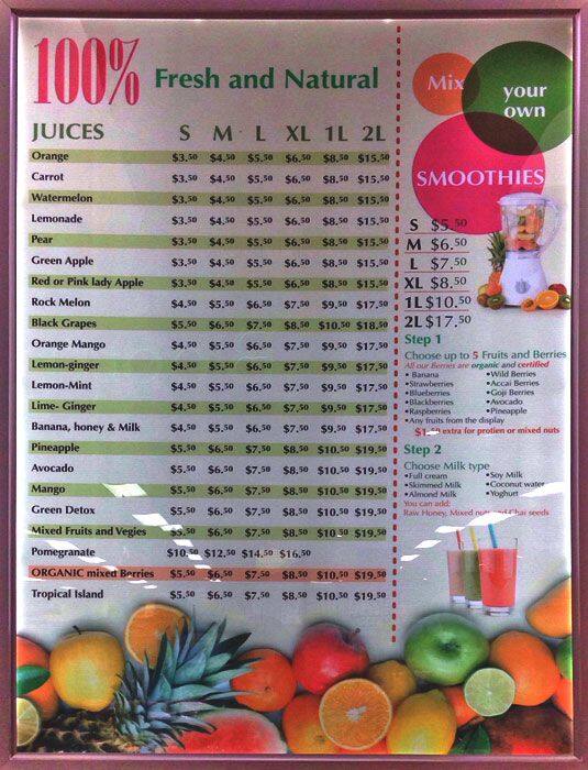 Menu at Master Juice pub & bar, Bankstown, Bankstown central