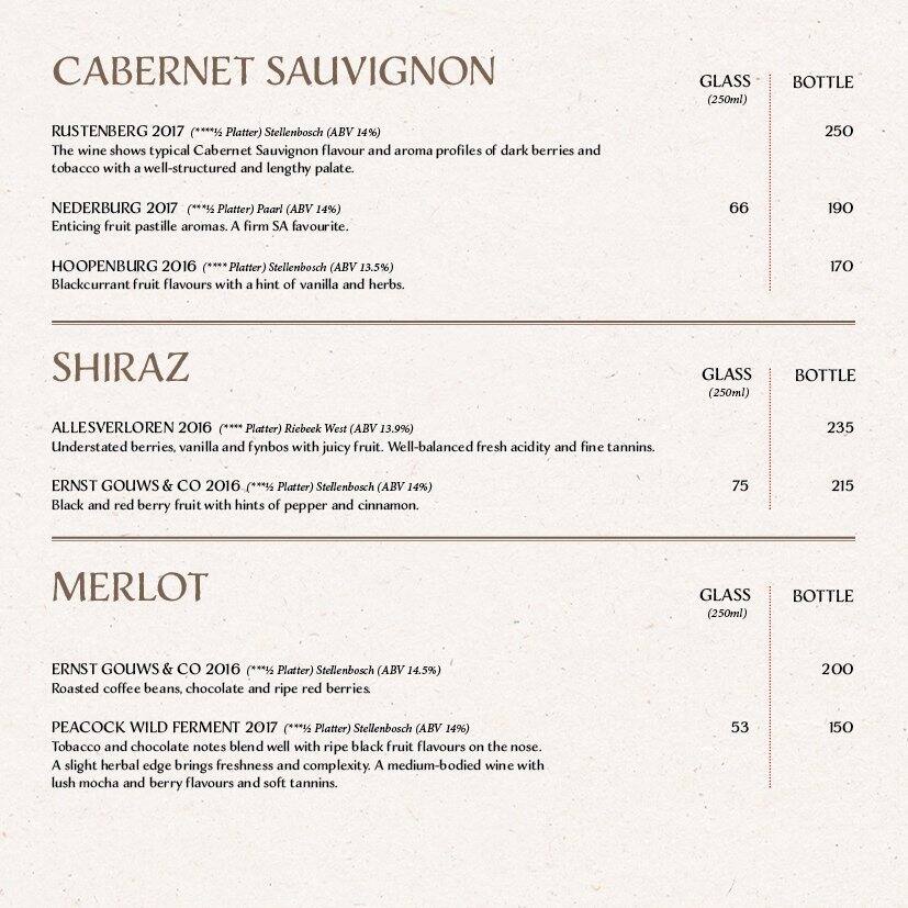 Menu au Casa Bella Ballito Junction restaurant, Ballito