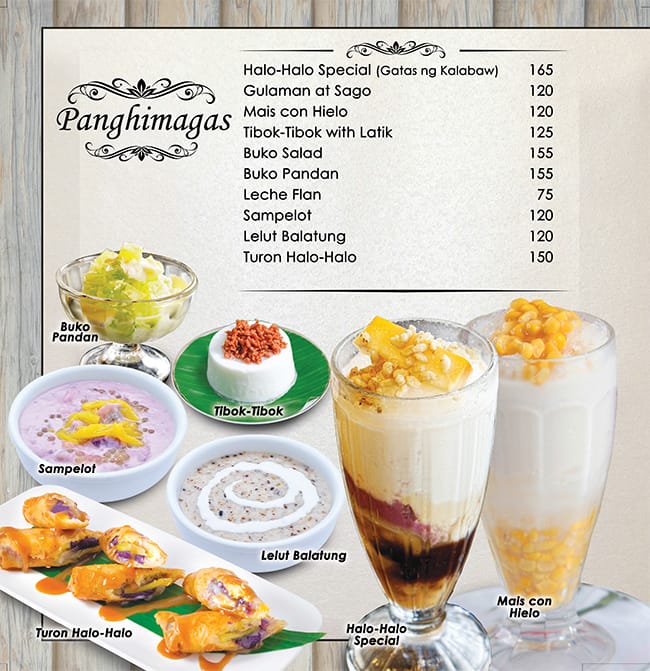Menu at Mangan restaurant, Mandaluyong, SM Megamall Blg. B