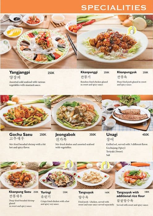 Noodles Menu