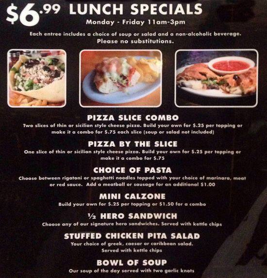 Menu at Lil' Ricci's pizzeria, Golden, W Colfax Ave