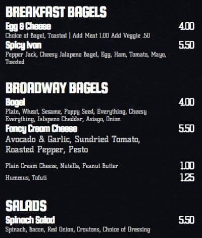 Menu at Red Square Cafe, Portland