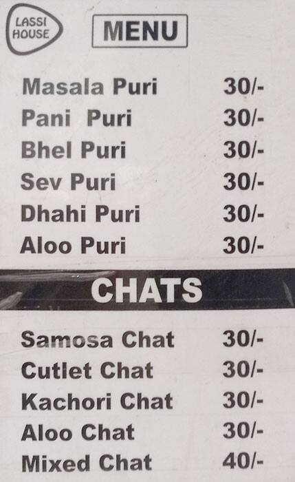Menu at Lassi House, Bengaluru, Shop 339