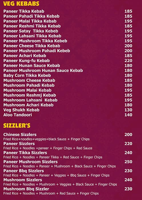 Menu at Swami Kruppa Restaurant, Kalyan