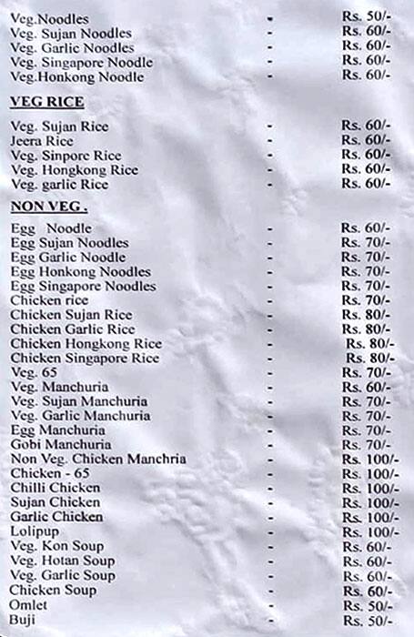 Menu of Time Pass Tea Fast Food, Balapur, Hyderabad