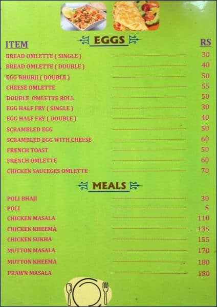 Menu at My Kitchen, Pune, 5 Potnis Parisar Shop No A