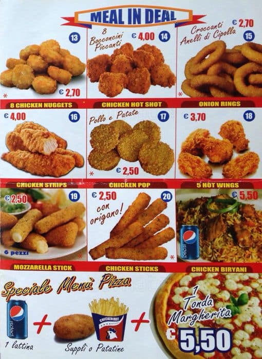 Menu da Ciro Kebab 4, Roma