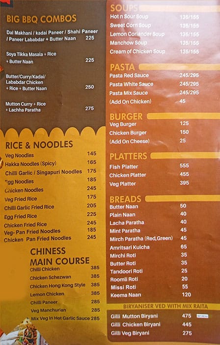 Menu at Big bbq ( Noida), Noida