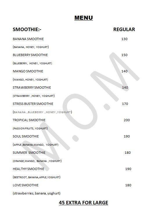 Menu of Ministry Of Mocktail, Sri Krishnapuri, Patna