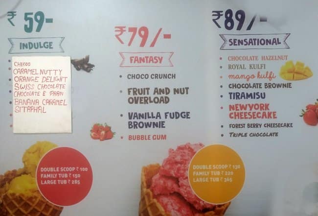 Gelato Italiano Menu, Menu for Gelato Italiano, New BEL Road, Bangalore ...