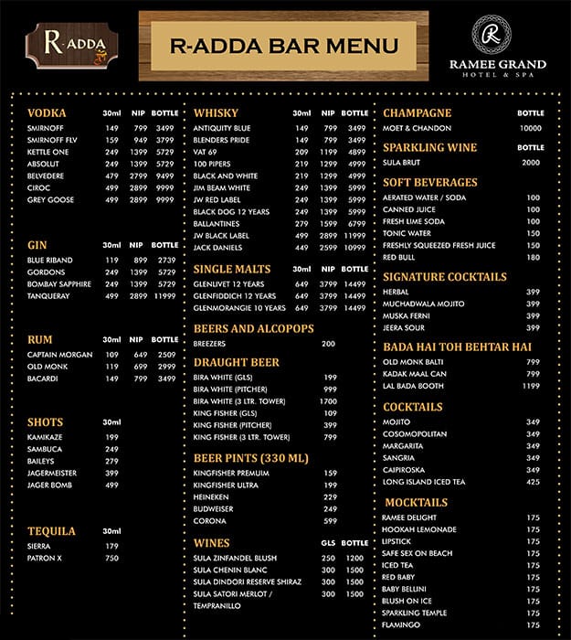 R' ADDA Menu, Menu for R' ADDA, Shivaji Nagar, Pune - Zomato