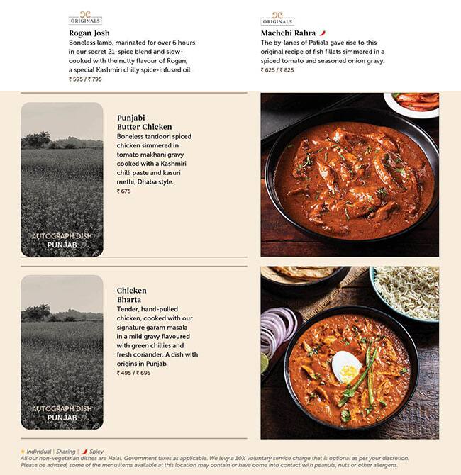 Menu at Copper Chimney, Bengaluru, Phoenix Market City