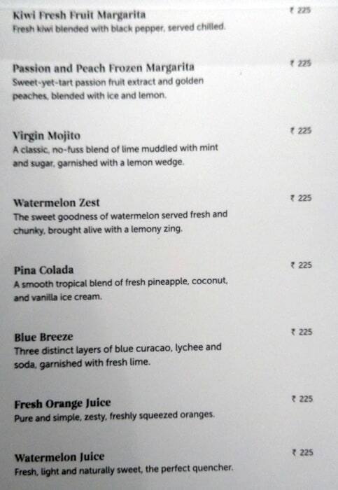 Menu at Copper Chimney, Bengaluru, Phoenix Market City