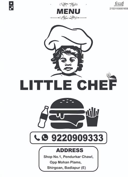 Menu of Little Chef, Badlapur, Thane
