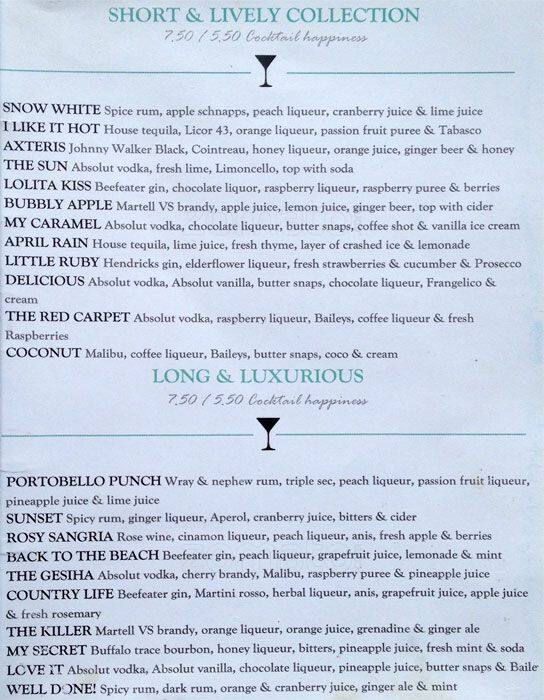 Electric House Portobello Menu at Lowell Jeter blog