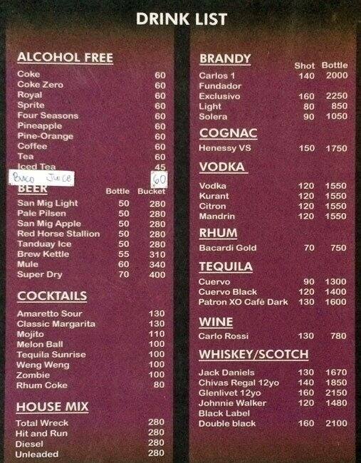 G.spot Menu, Menu for G.spot, BF Homes, Parañaque City - Zomato Philippines