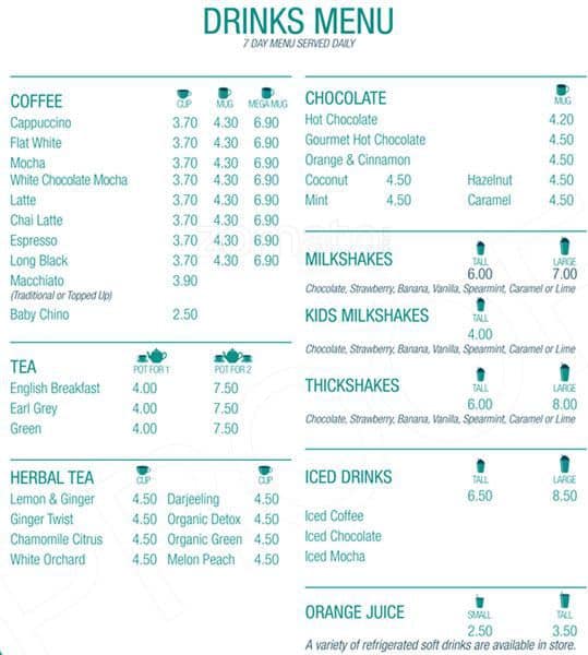 Menu at Lulu's Cafe, Rockingham, 15 Rockingham Beach Road