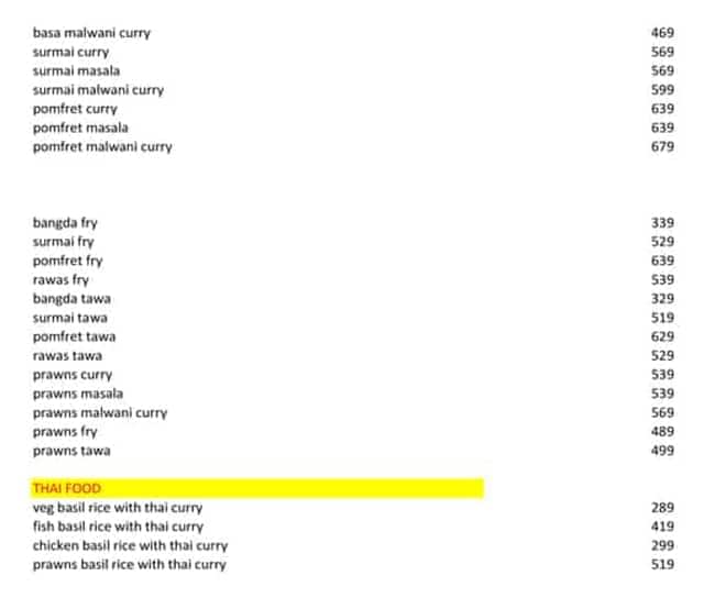 Menu of Mantri Restaurant, Akurdi, Pune