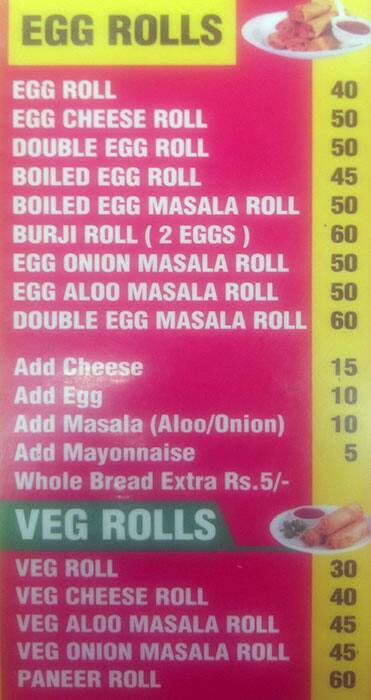 Menu at Humpty Dumpty, Chennai, 26PP+M99