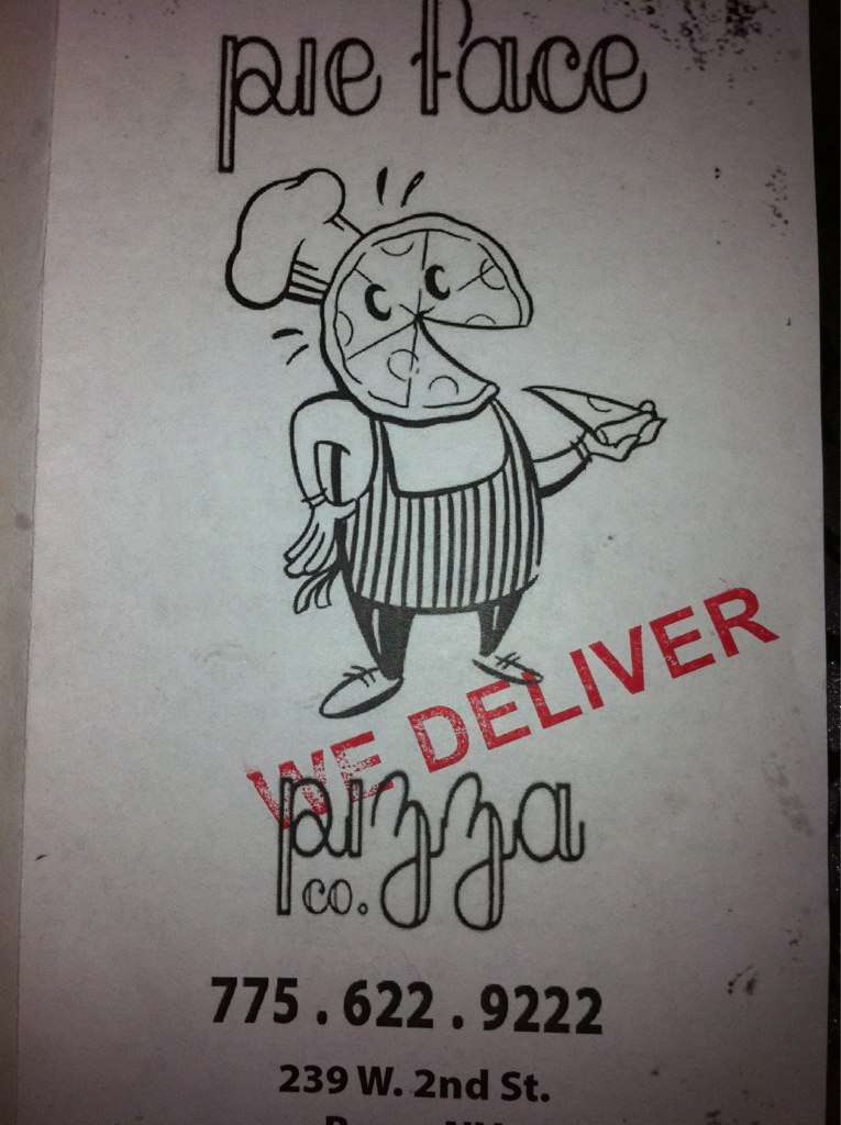 Menu at Noble Pie Parlor Downtown restaurant, Reno, 239 W 2nd St