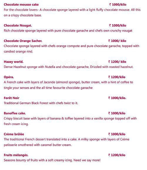 Menu at Berrylicious, Mumbai, 8/A Harmony